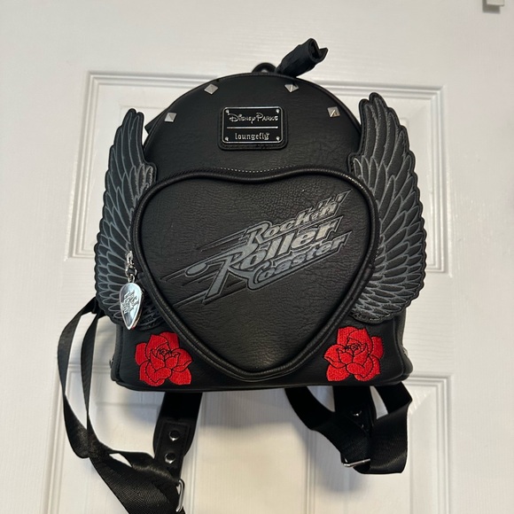 Loungefly | Bags | Loungefly Disney Aerosmith Black And Red Rock N ...